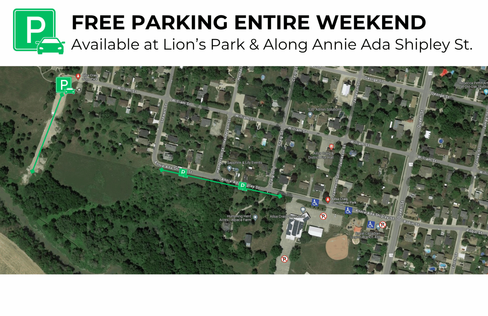 Event Map – Ailsa Craig Highland Games & Scottish Festival